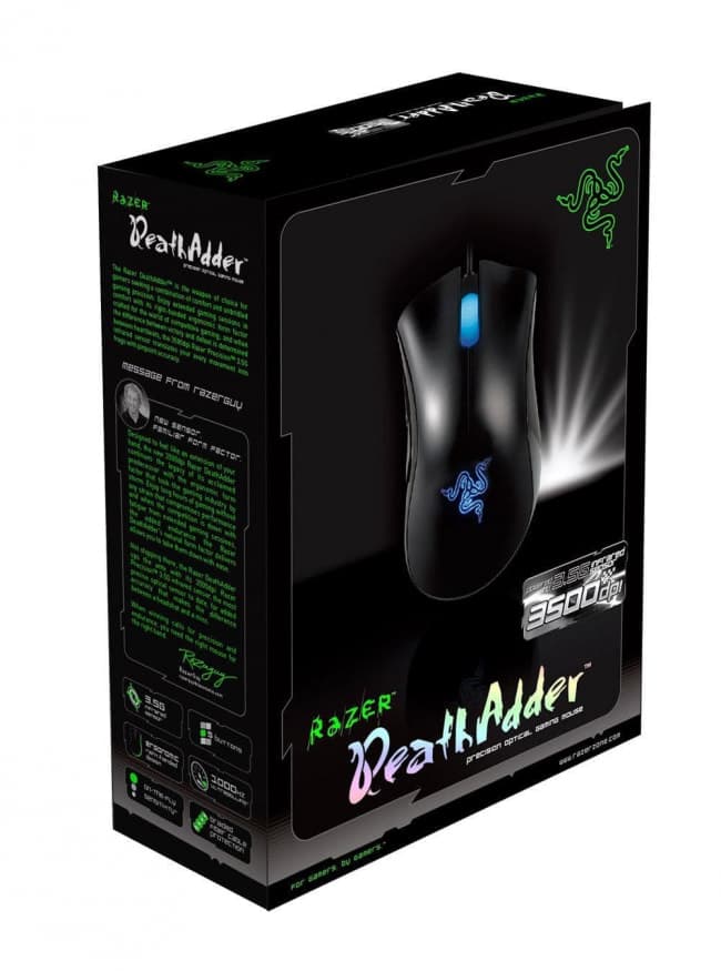 Razer Deathadder 3500 High Precision 3.5G Infrared Gaming Mouse Blue ...
