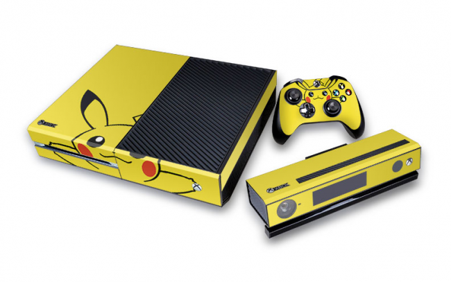 Xbox One Pikachu Pokémon Decal Skin for Console, Controller, Kinect ...
