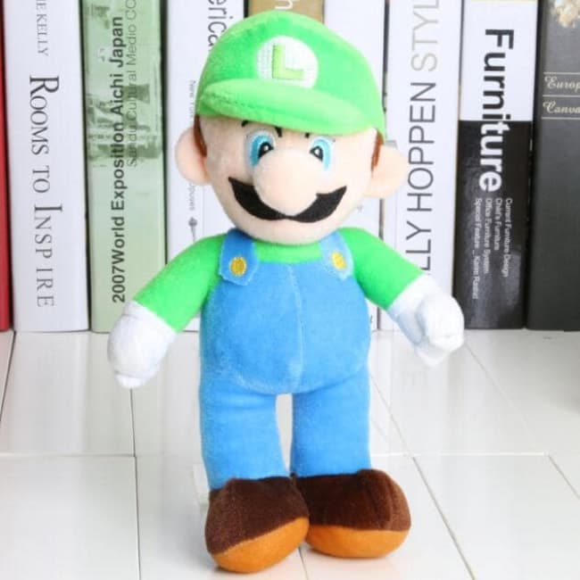 Giant Stuffed Luigi Plush Toy 40cm 16 inches | Toy Game World
