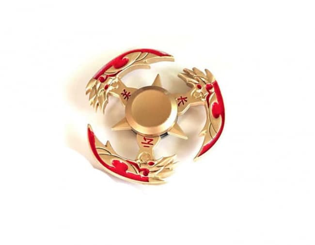 HeyTech Golden Chinese Sharp Blade Fidget Spinner | Toy Game World