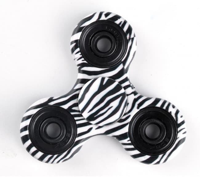 Zebra Pattern Fidget Spinner | Toy Game World