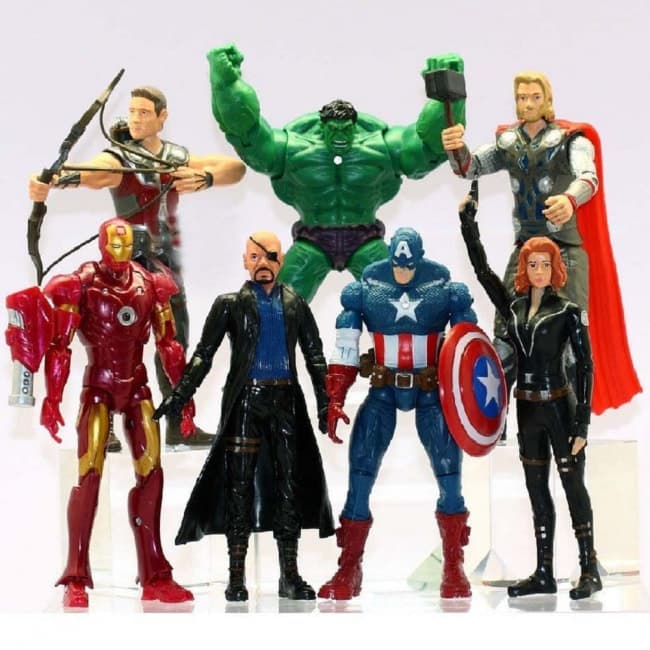 Marvel Avengers 7pc Figures Set | Toy Game World
